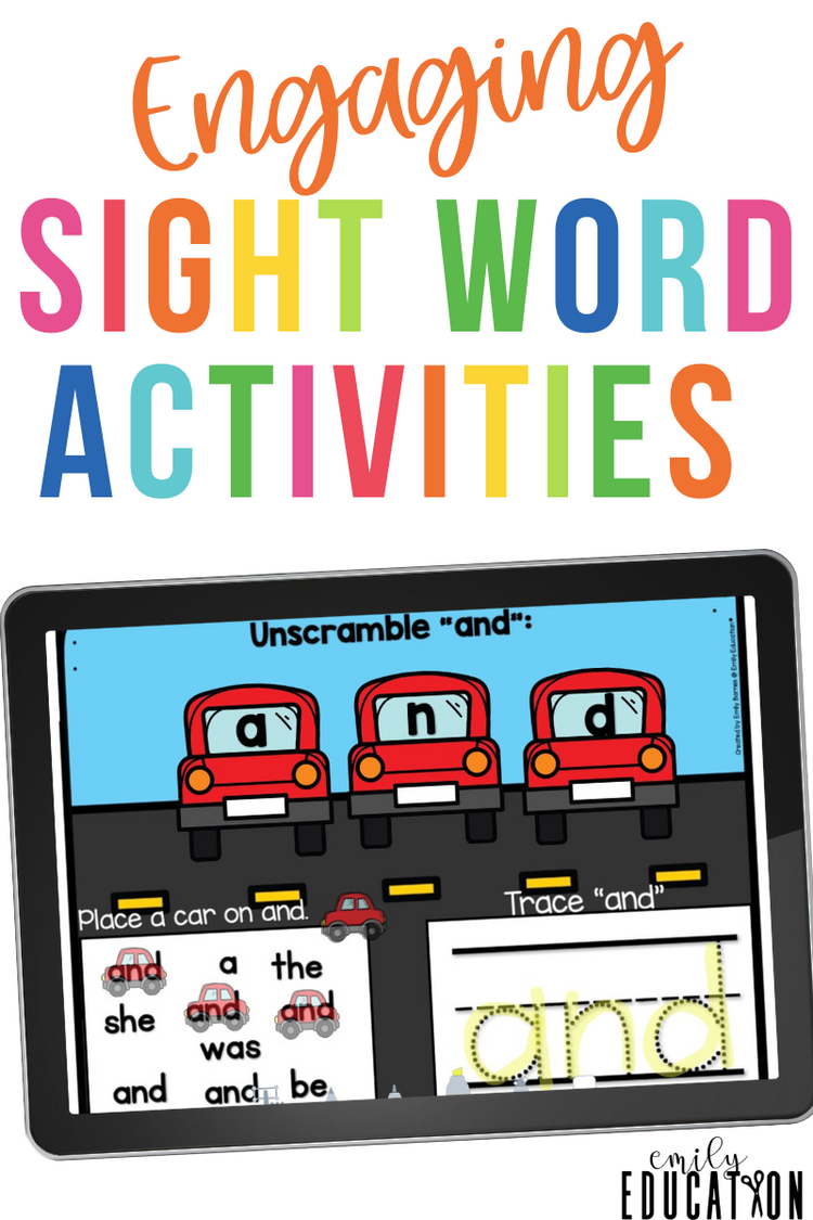 Engaging Digital Sight Word Activities – Emily Education
