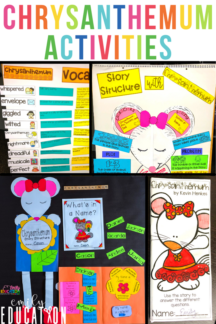 Chrysanthemum Activities and Book Study – Emily Education